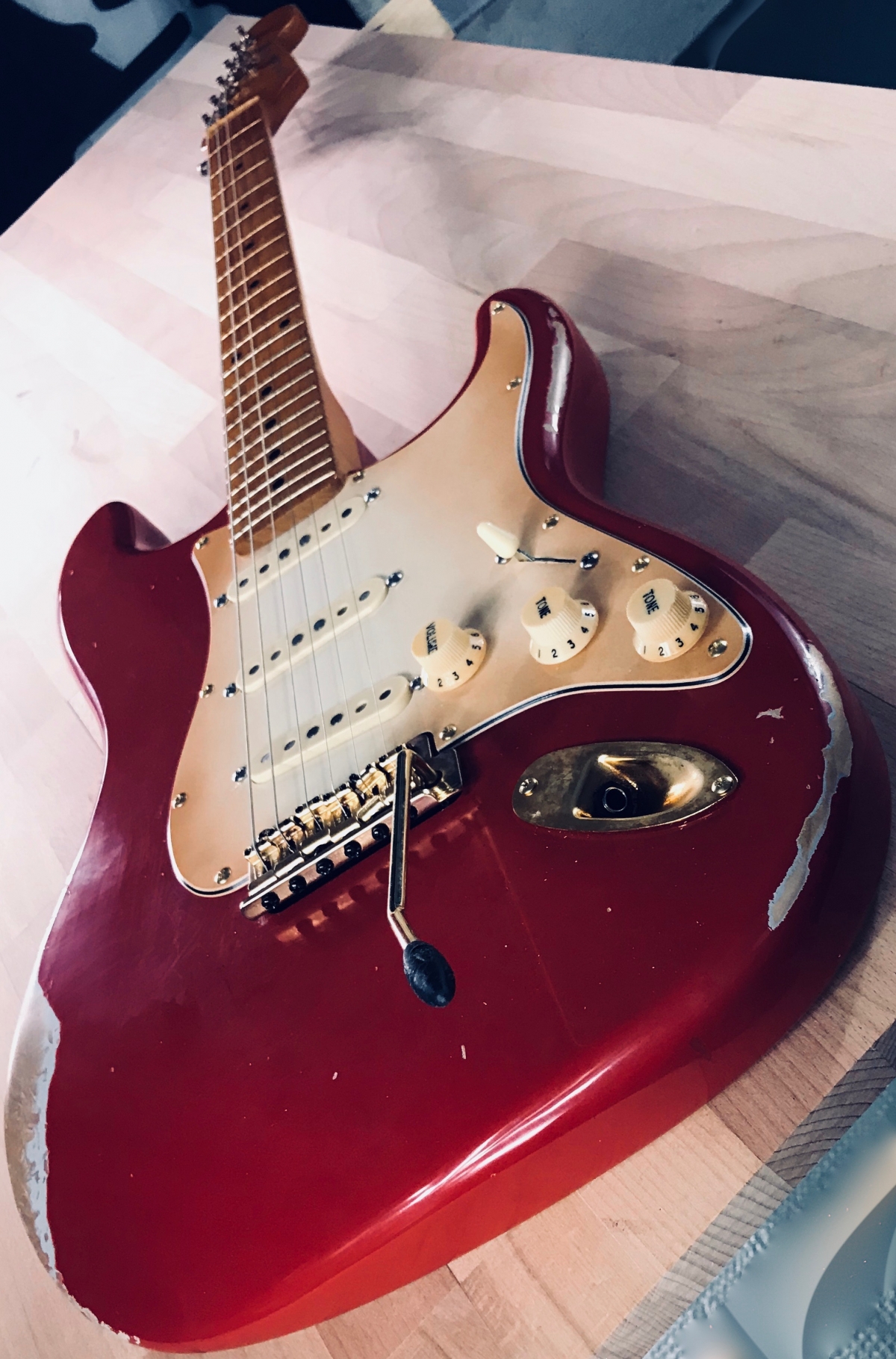 USA Custom Shop DAKOTA RED Heavy-Relic, 2A Birdseye neck, Handwound ...