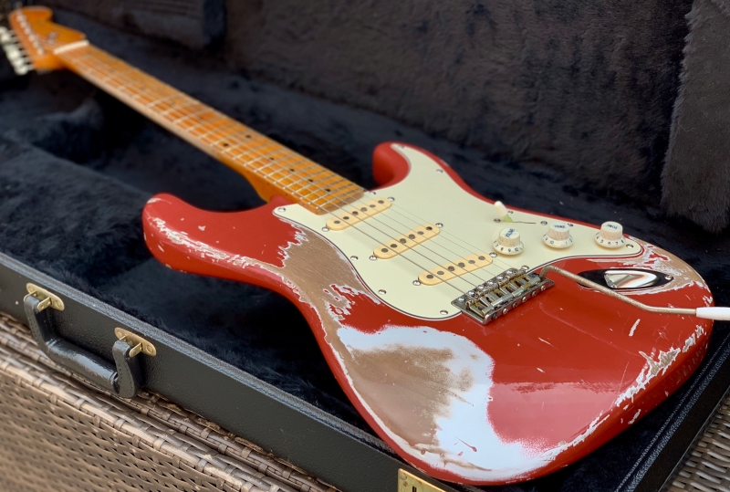 Custom Shop Dakota Red Heavy-Relic – Red & White Handwound Pickups ...