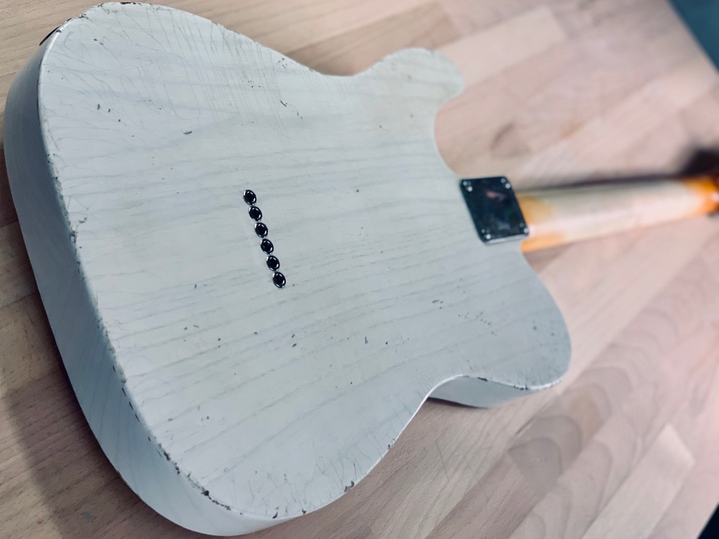 CUSTOM SHOP NITRO WHITE BLOND AGED ’63 . Handwound Pickups, 4-way ...