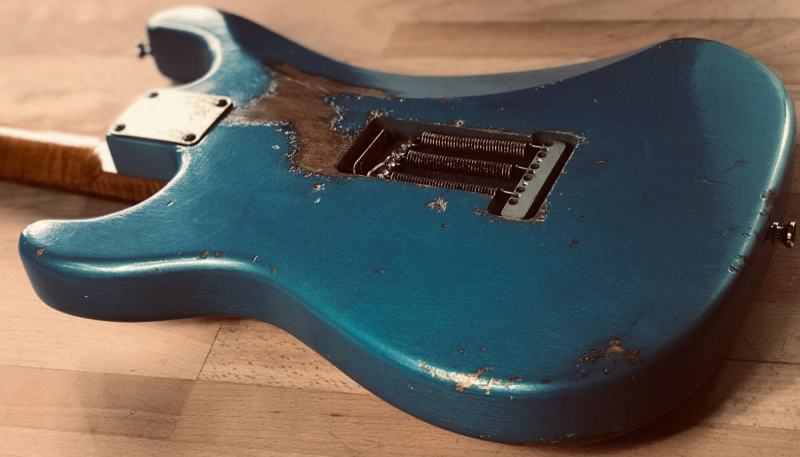 S71 Custom Shop METALLIC PELHAM BLUE HEAVY-RELIC Vintage « S ...