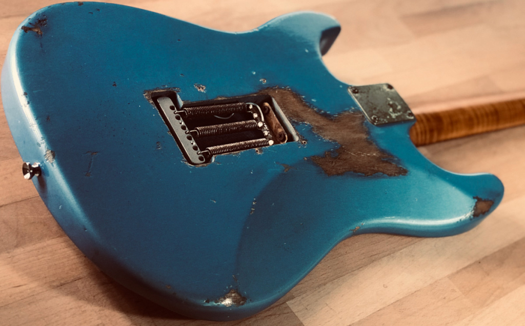 S71 Custom Shop METALLIC PELHAM BLUE HEAVY-RELIC Vintage « S ...