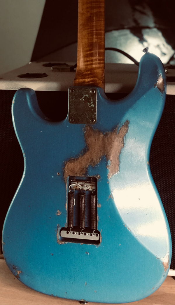 S71 Custom Shop METALLIC PELHAM BLUE HEAVY-RELIC Vintage « S ...