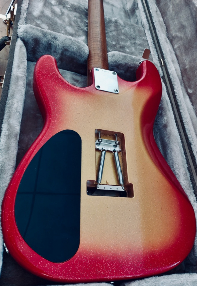 S71 Custom made unique « Nitro 80s Soloist Metallic Sparkle Gold & Red ...